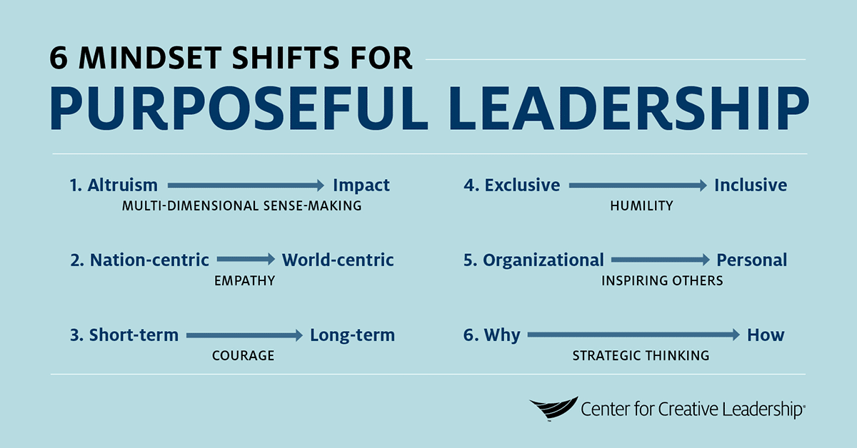 Beyond Doing Good: 6 Mindset Shifts for Purposeful Leadership - Leadership Development Institute ...